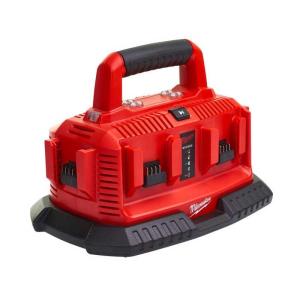 MILWAUKEE - M1418 C6 - Multibay charger M14™, M18™, 14.4 - 18 V, 2.0, 4 ...